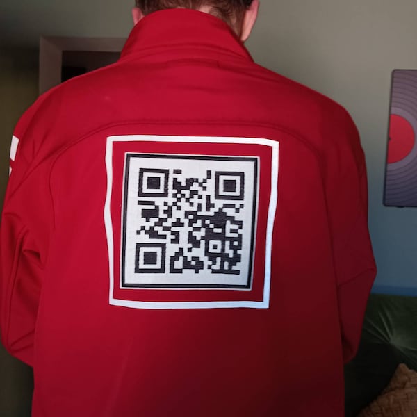 Rickroll QR Code Embroidered Patch, Rick Astley Iron on Patches, Meme Patch, Funny Patch 4 Sizes ...