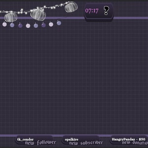 02 Twitch Overlays / Aesthetic / Kawaii / Streamer / Galaxy / Alien ...