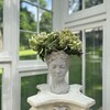 Personalized Greek Goddess Head Planter: Cement Woman Bust Face Pot ...