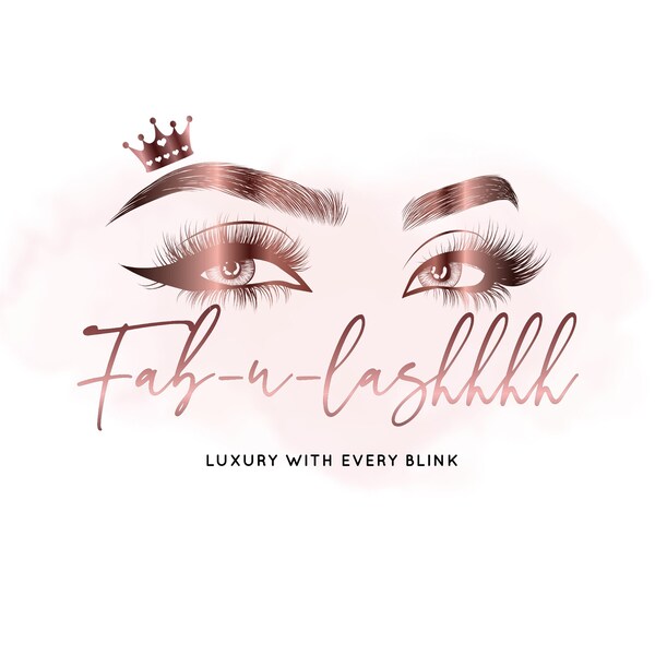 Editable Lash Logo, Makeup Artist Logo, Eyelash Logo, Lash Extensions ...