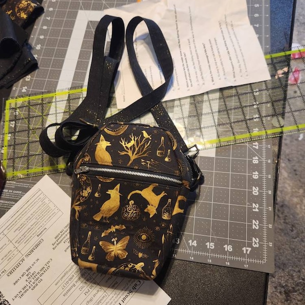 In Memoriam Coffin Crossbody Bag Digital Sewing Pattern and Tutorial ...
