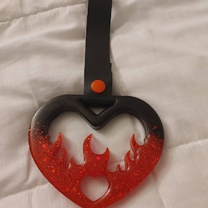 Devil Horn With Tail Heart Custom Resin Tsurikawa Glittery JDM - Etsy