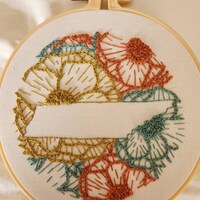 Floral Letter m Hand Embroidery Pattern / Digital - Etsy Australia