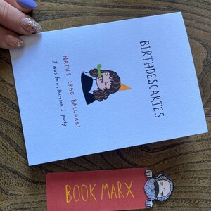 Funny Descartes Philosophy Birthday Card - Etsy