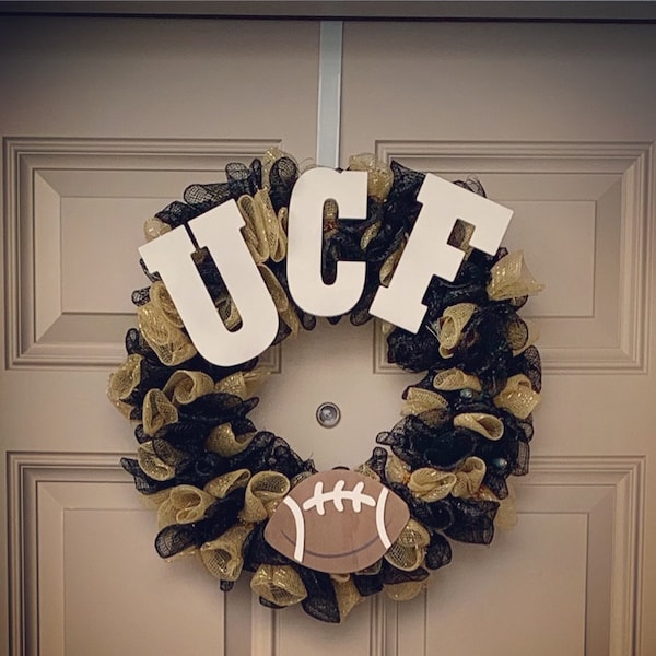UCF | Knights | College | Football | Wreath - Etsy
