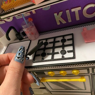 3D Printed Miniverse Kitchen Stove Top for MGA Make It Mini Kitchen - Etsy