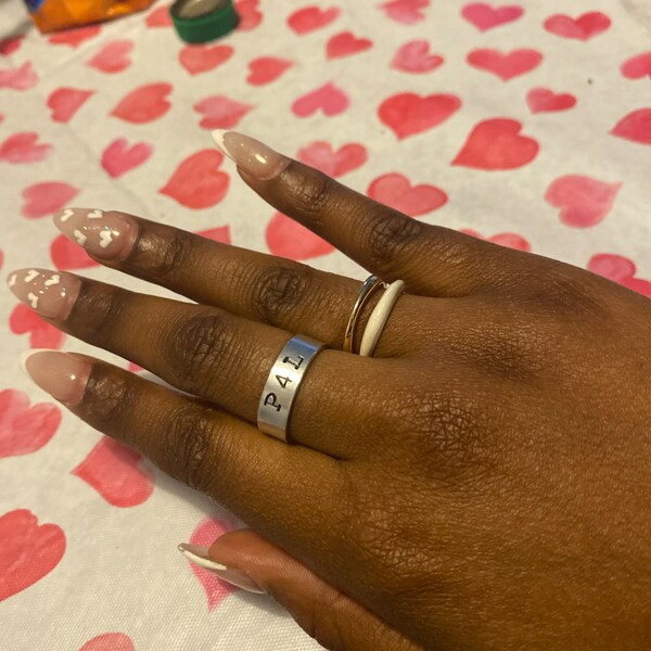 P4L / Pogue for Life / Outer Banks / Hand Stamped Metal Ring / Secret ...