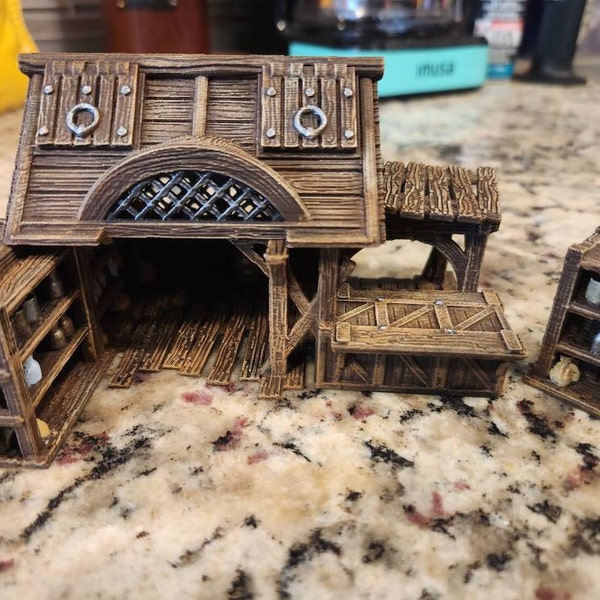 Craft Stall Store 15/28/32MM | Dark Alley City | 3D Printed Fantasy ...