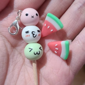 Dango Stick Charm Polymer Clay Mochi Keychain Japanese Food - Etsy