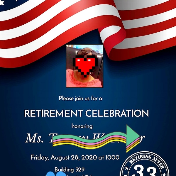 Military Retirement Party Invitation Includes Flyer Templates and ...