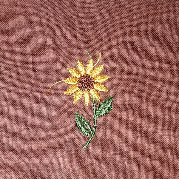 Mini Sunflower Stem Machine Embroidery Design-instant DOWNLOAD-3 Sizes ...