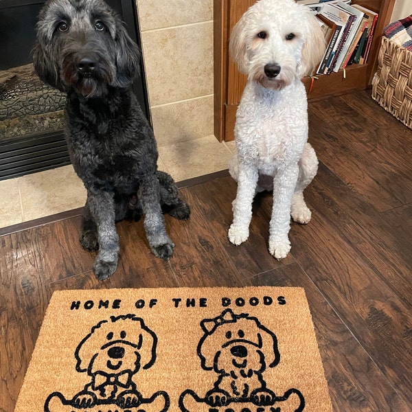 Custom Doodle Mat, Doodle Doormat, Goldendoodle Doormat, Labradoodle ...