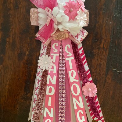 Cheer Homecoming Mum Trinket Set Orange, White and Silver Cheerleading ...