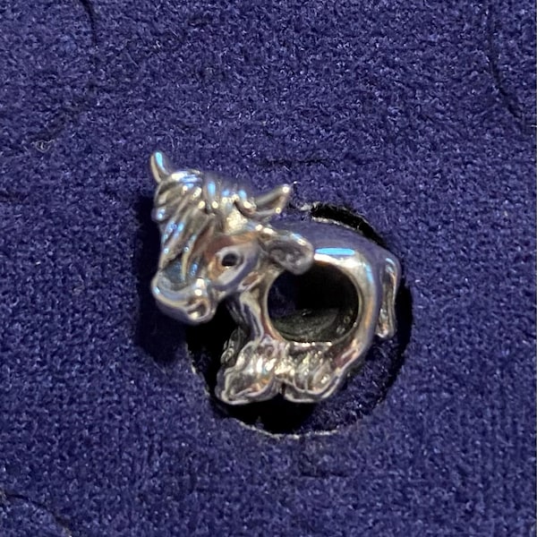 Scotch the Cow Charm 925 Sterling Silver, Fits Pandora Bracelet, Cute ...