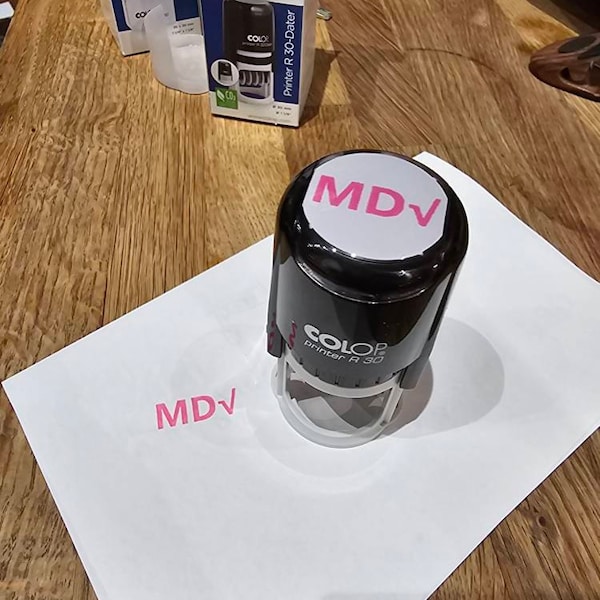 Custom Round Self-inking Stamps - Etsy