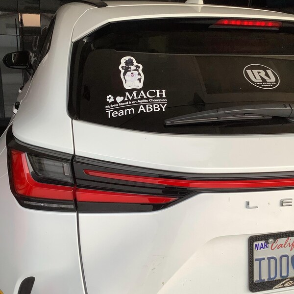 PACH Sticker - 2 Color: Dog Agility Vinyl Sticker. Customization ...