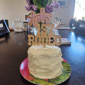 Cowboy Rodeo Themed Cake Topper for Toddler Birthday Cake Topper Baby ...