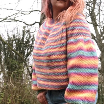 The Better Sweater DK Weight Crochet Pattern Light Yarn, Balloon Sleeve ...