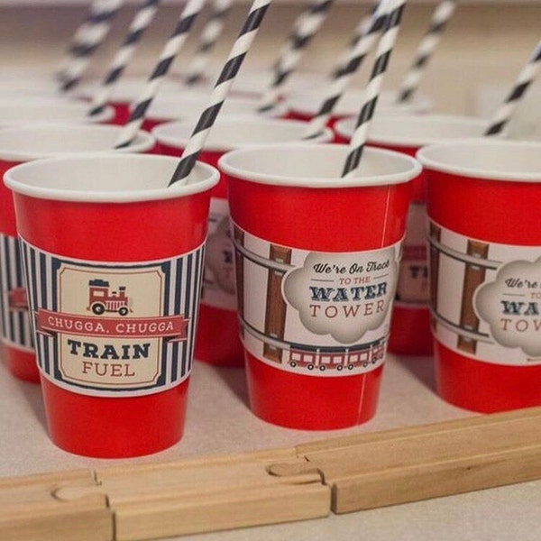 Train Birthday Party Decorations, Train Party Decorations Printable ...