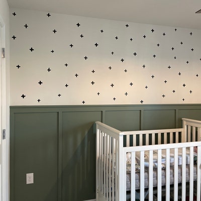 Plus Sign Wall Decals Geometric Wall Art, Farmhouse Decor, Removable ...