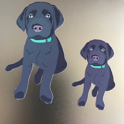 Black Labrador Sticker Black Lab Laptop Vinyl Decal - Etsy