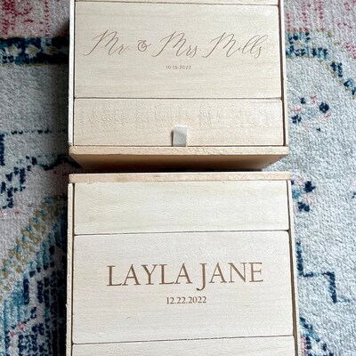 LARGE SIZE Baby Boy Keepsake Box // Baby Keepsake Box - Etsy