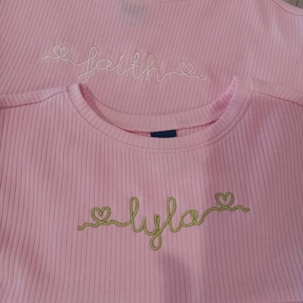 The "mallory" Cursive Satin Font With Heart Swashes Machine Embroidery ...