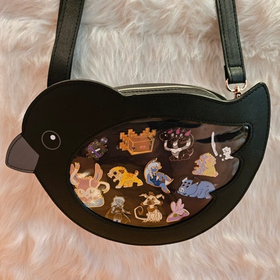 Crow Ita Bag Black Crossbody Purse - Etsy