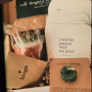 Sympathy Gift Box With Grief Affirmation Card Set for Lost - Etsy