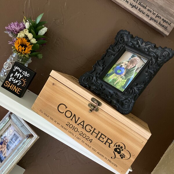 Cat Keepsake Box -cat Memorial Pet Urn -personalized Pet Urn -pet ...