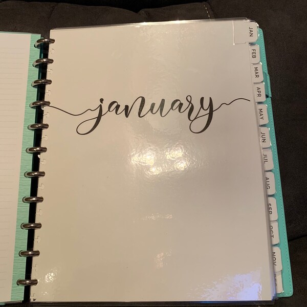 Binder Dividers Planner Dividers • Planner Tabs, Monthly Tabs, Binder ...