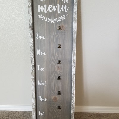 Free Shipping/menu Board // Kitchen Decor // Hanging Farmhouse Menu - Etsy