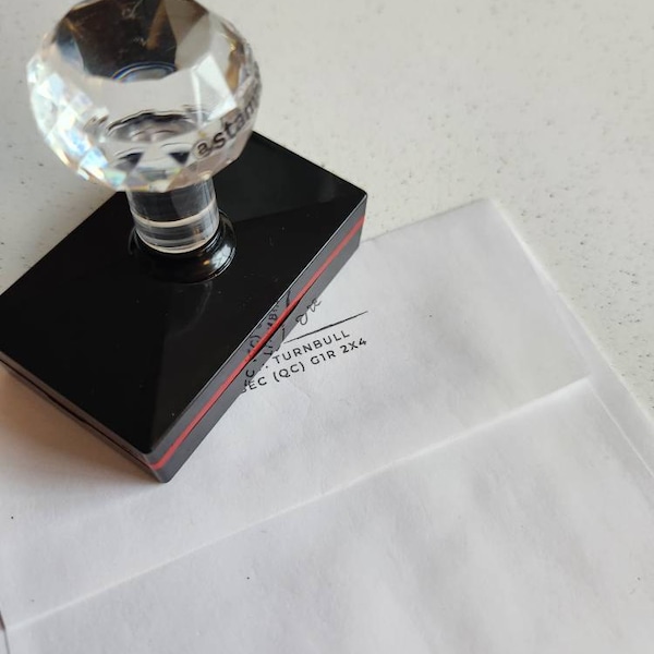 SELF-INKING Custom Address Stamps Custom Return Address Stamp Self Ink ...