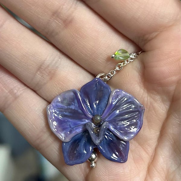 Ten (10) Small BLUEBERRY Handmade Lampwork Bead / Berries/ Beading ...