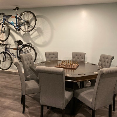 Spinning Center Board Game Table and Poker Table Game Table With Top ...