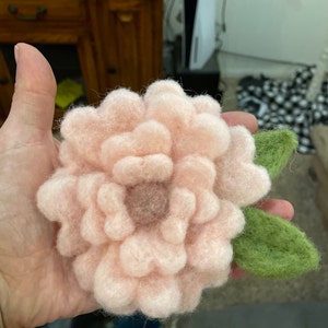 Pink Rose Mini Needle Felting Kit Beginner Friendly With Video ...