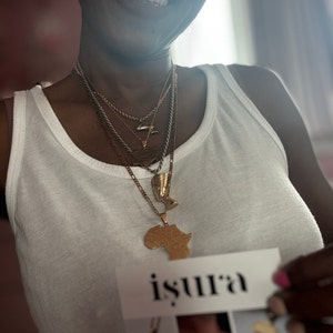 Kenya City Map Pendant Necklace Silver Africa Continent Jewellery ...
