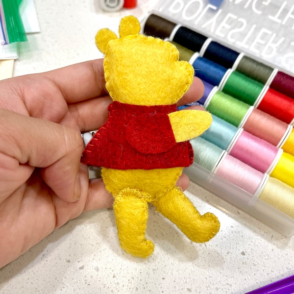 Winnie the Pooh Felt Pattern, Set of 5 PDF Plushie Pattern, Pooh Bear ...