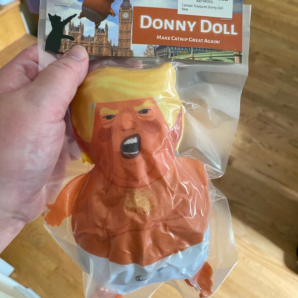 Donny-doll- Catnip Stuffed Baby Trump Doll. Baby Donald Trump Cat Toy ...