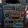 First Day or School Chalkboard Sign, Back to School Sign, Reusable ...