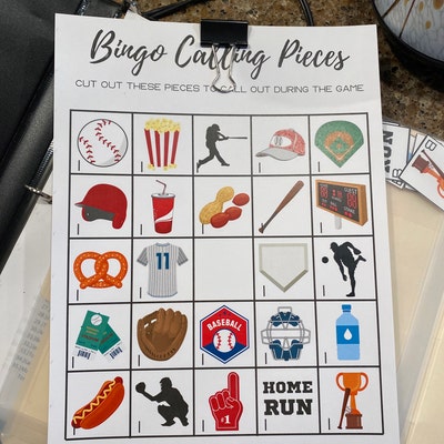 Baseball Bingo Baseball Birthday Baseball Party Instant Download Set of ...