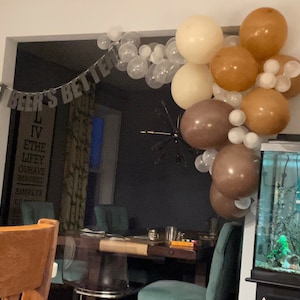 Boho Balloons Mocha Brown White Sand Cocoa Balloons Boho Party - Etsy