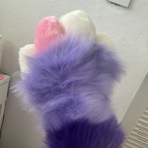 PDF Pattern Download Fursuit 4 Finger Puffy Handpaws, Furry Paws ...