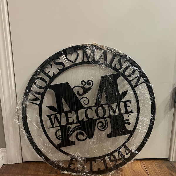 Personalized Metal Wall Art, Custom Metal Signs, Monogram Wall Decor ...