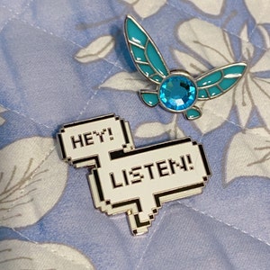 The Legend of Zelda Hey Listen Navi Pin Set - Etsy
