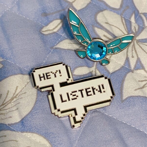 The Legend of Zelda - Hey Listen! Navi Pin Set! - Etsy