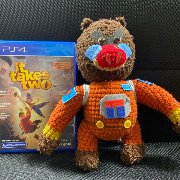 Moon Baboon Stuffed Toy - It Takes Two Crochet, Moon Baboon Inspired ...