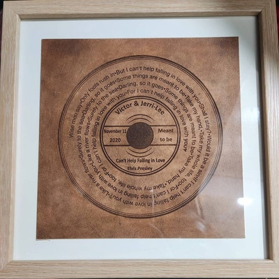 3rd Anniversary Gift First Favorit Dance Song Personalized Leather ...