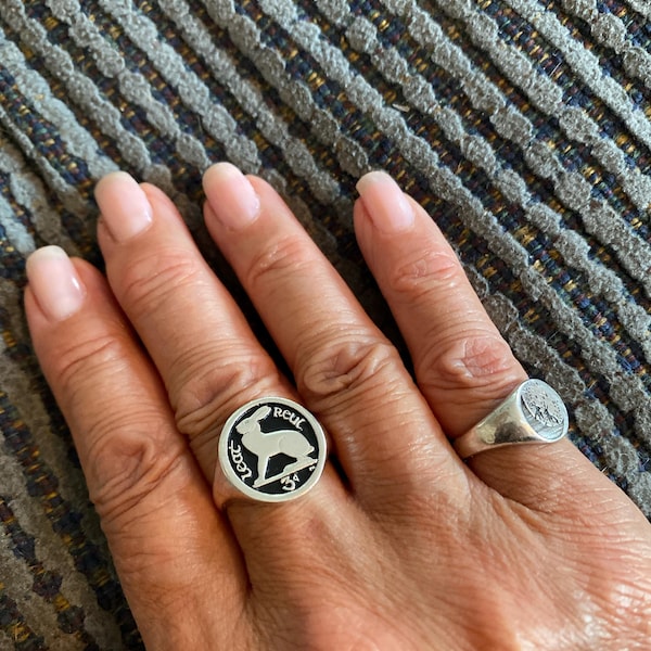 Masonic Ring, Master Mason Handmade Sterling Silver Men Signet Ring ...