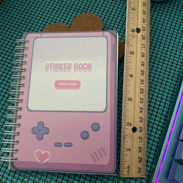 Aesthetic Reusable Sticker Book A6 4.25 X 6 Size Gamer Girl Kawaii ...